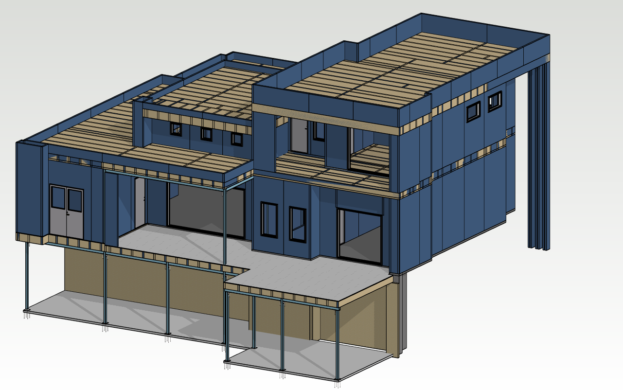 Structural optimization using LGSF ladder columns